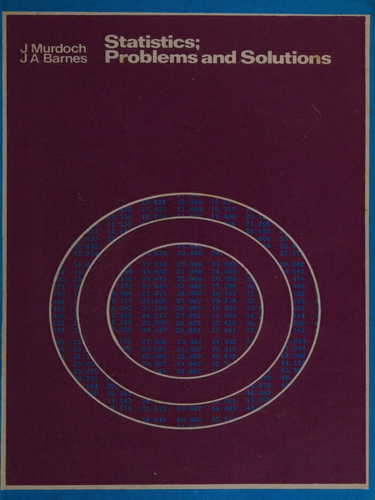 Statistics-Problems and Solutions | PDF | Variance | Regression Analysis