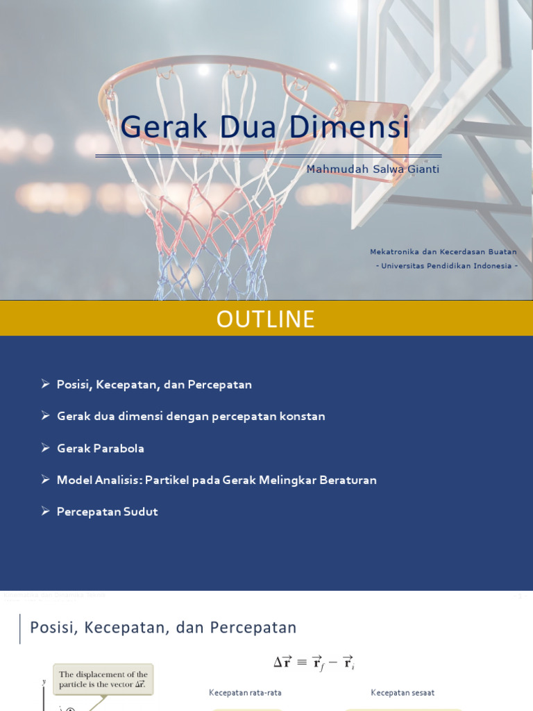 Pertemuan 2 - KDT - Gerak 2D | PDF