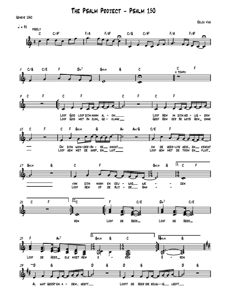 Psalm 150 NL | PDF