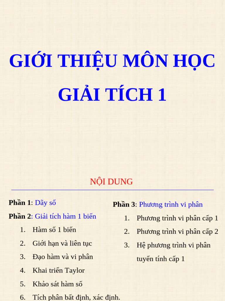 Nội Dung Môn Học Giáo Trình - Hk241 | PDF