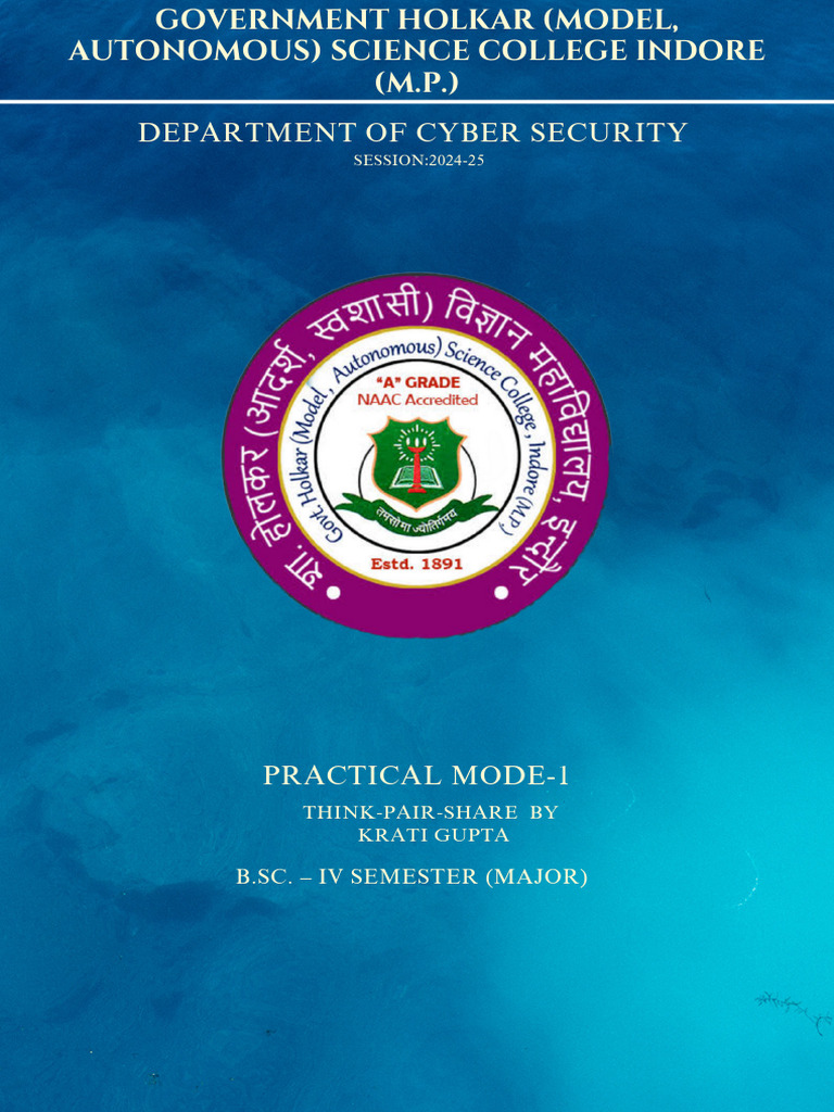 Cyber Security Practical Session 2024-25 | PDF