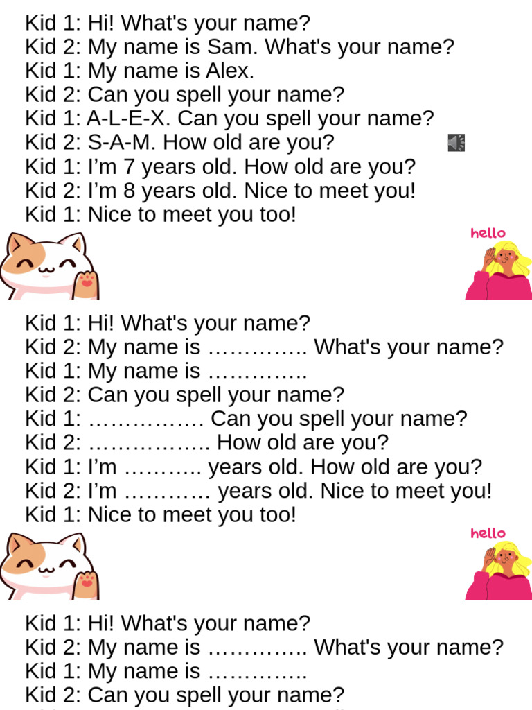 Spelling Names in a Conversation | PDF