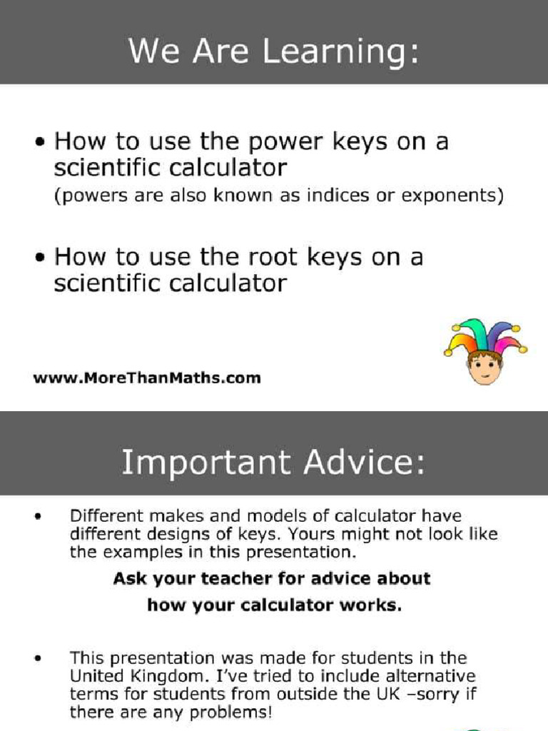 Calculator Skills | PDF