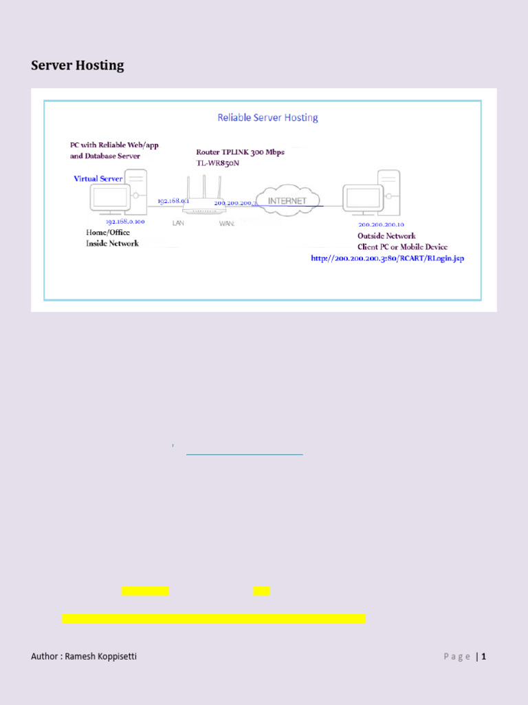 Hosting Reliable Server | PDF | Ip Address | Computer Network