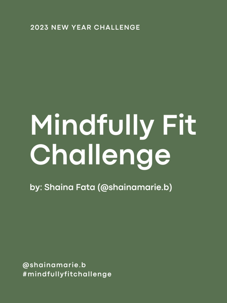 Mindfully Fit Challenge 2 | PDF
