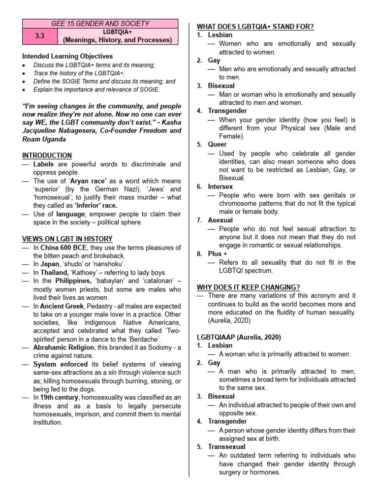 Gee 15 Chapter 3.3 (Transes) | PDF | Transgender | LGBTQIA+ Studies