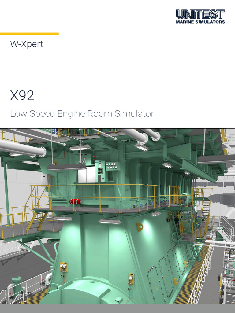 X92 Low Speed Engine Room Simulator | PDF | Engines | Simulation