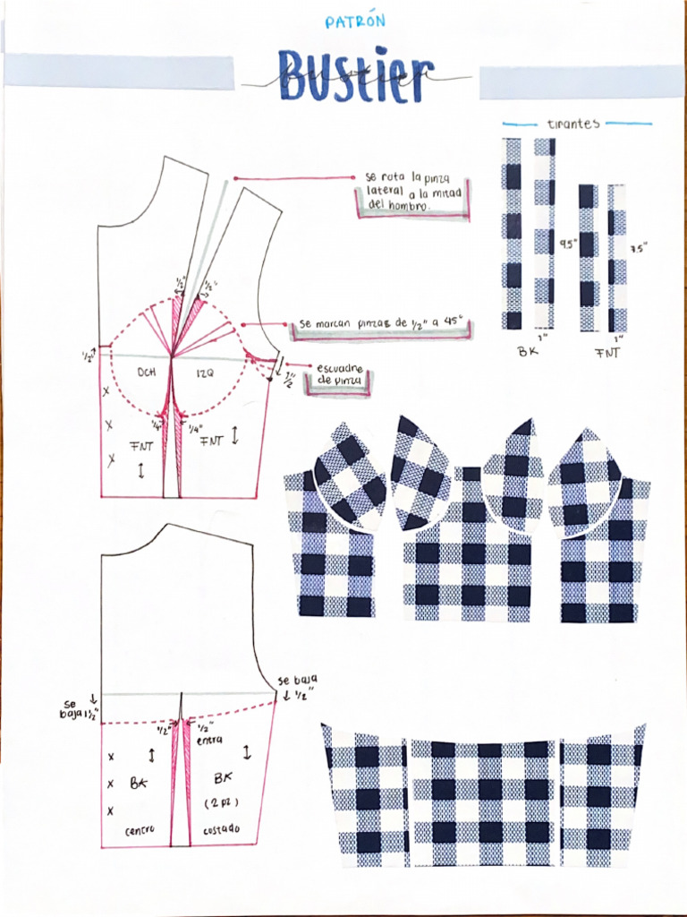 Patrón Bustier | PDF