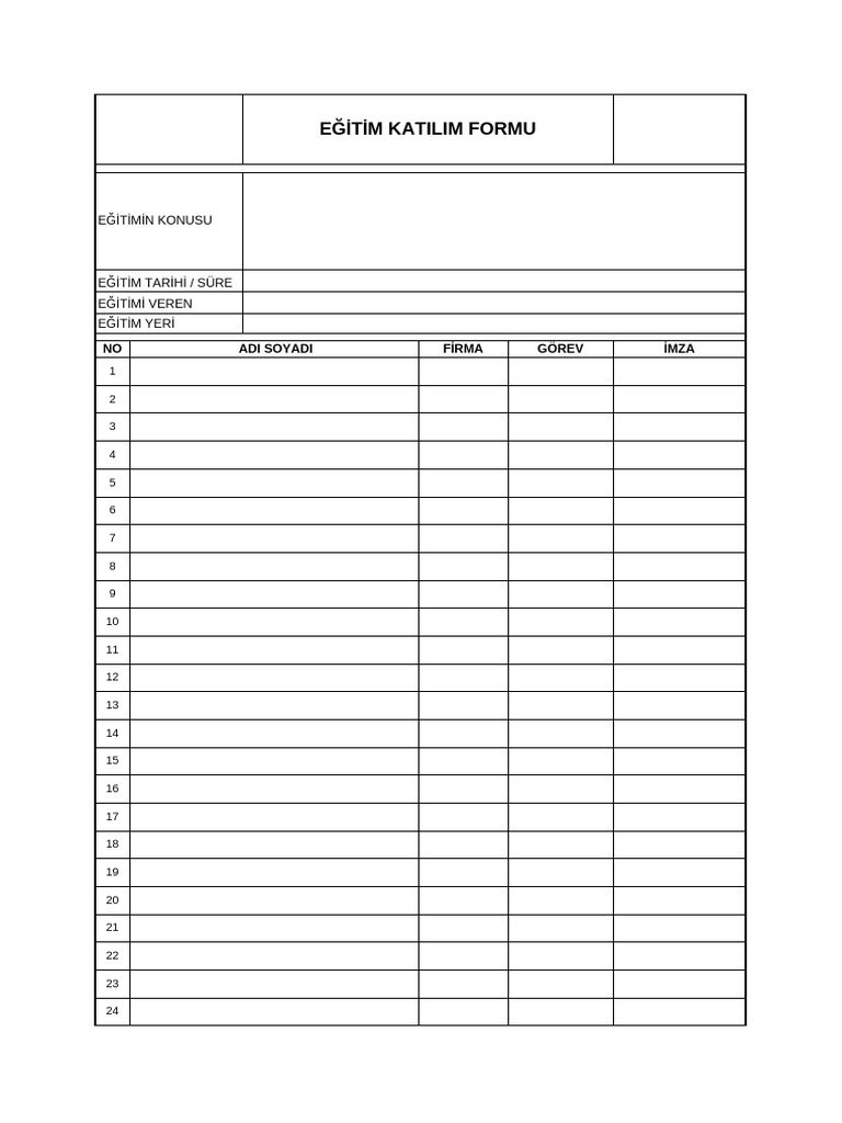 f10.Eği̇ti̇m Katilim Formu | PDF