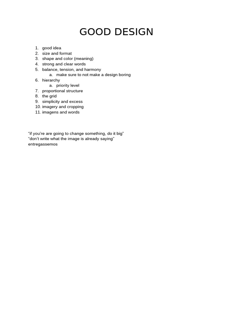 Good Design | PDF