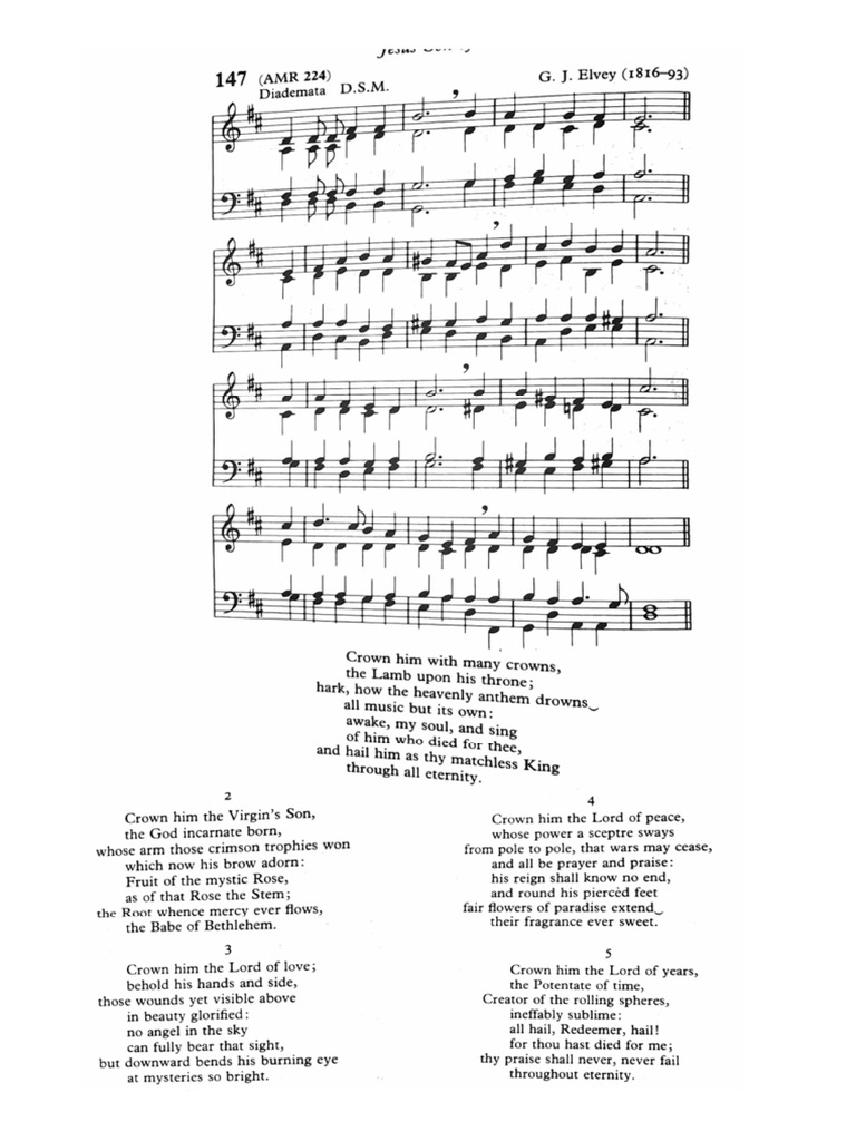 Crown Him With Many Crowns | PDF