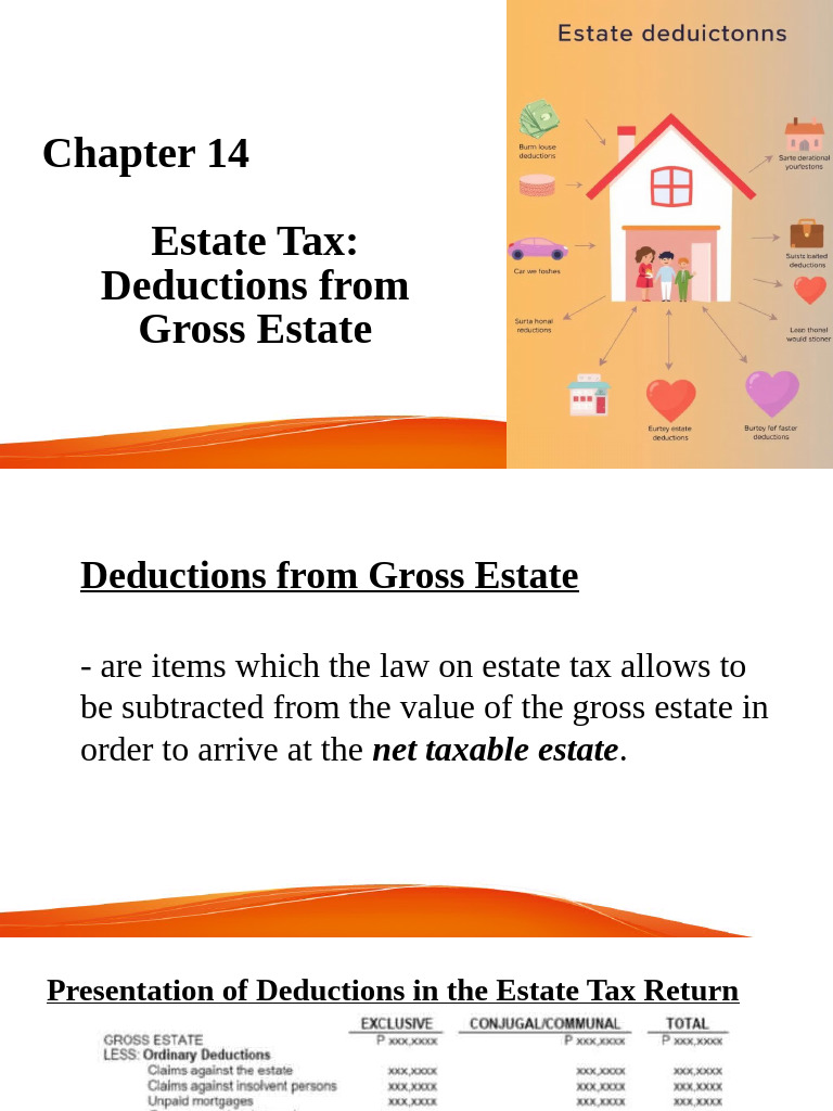 Deductions From The Gross Estate A Comprehensive Overview | PDF | Tax ...