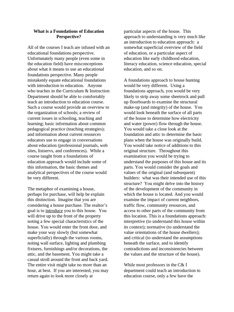 Foundations of Education Explained | PDF | Pedagogy | Intelligence