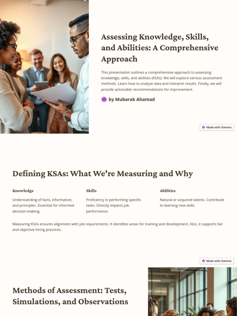 Assessing-Knowledge-Skills-and-Abilities-A-Comprehensive-Approach | PDF