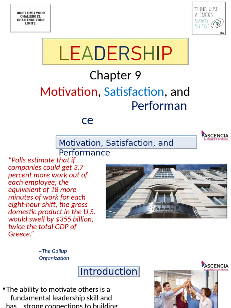 Motivation and Performance in Leadership | PDF | Motivational | Motivation