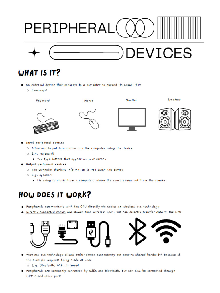 Peripheral Devices Handout | PDF