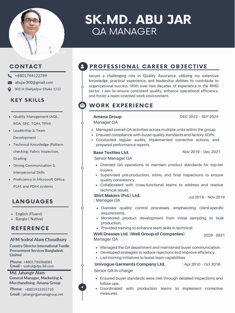 Blue and Gray Simple Professional CV Resume | PDF | Business