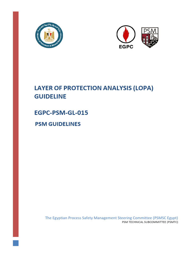 EGPC PSM GL 015 Layer of Protection Analysis LOPA Guideline | PDF | Risk | Systems Engineering