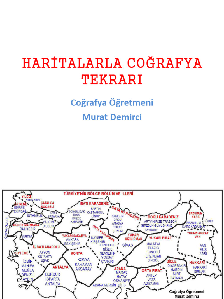 Haritalarla Cografya Tekrari | PDF