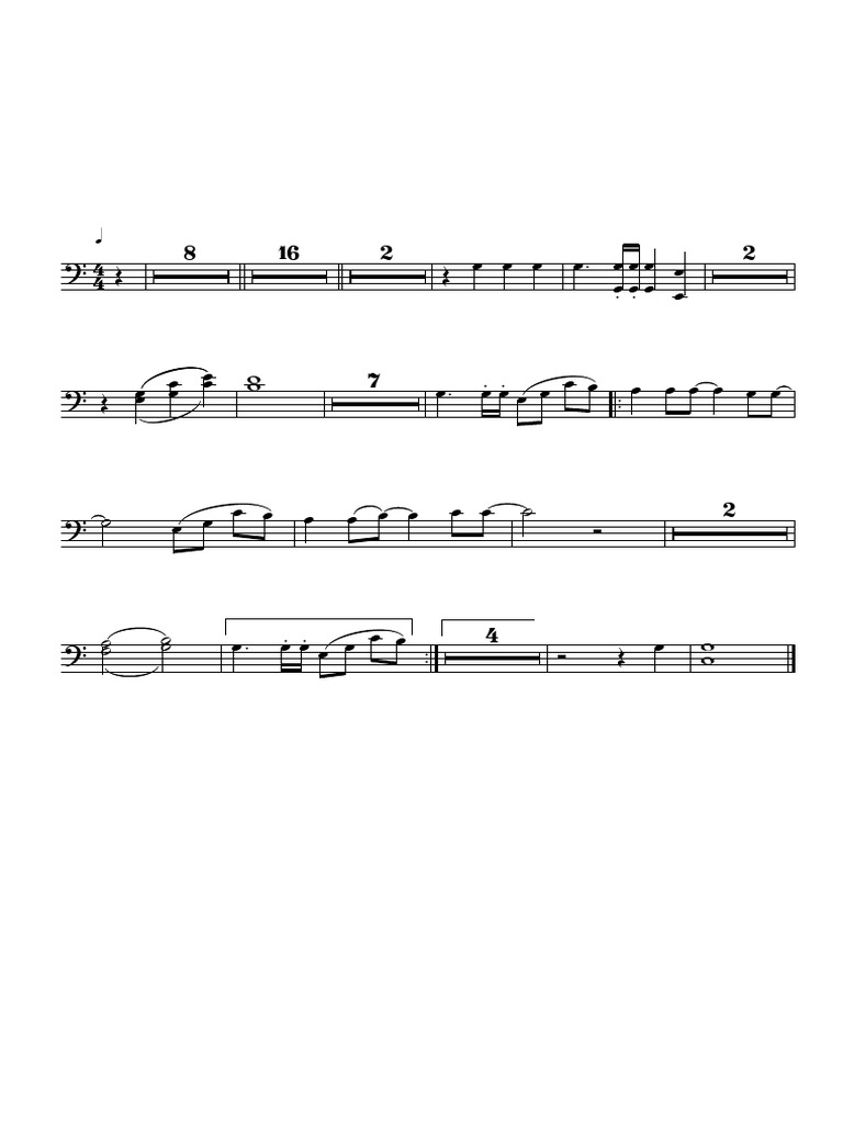 Descansarei Trombones 1 e 2 | PDF