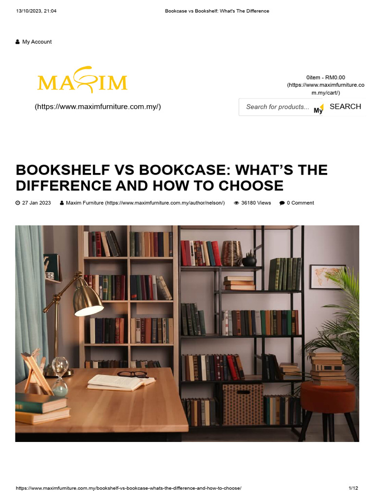 Difference between bookcase and bookshelf | PDF | Bookcase