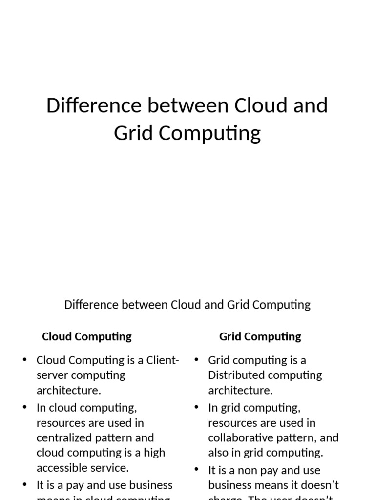 Chapter 5 Cloud Vs Other Computing | PDF | Cloud Computing | Virtualization