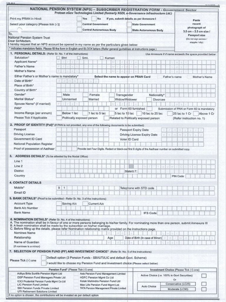NPS - Request Subscriber Shifting | PDF | Financial Services