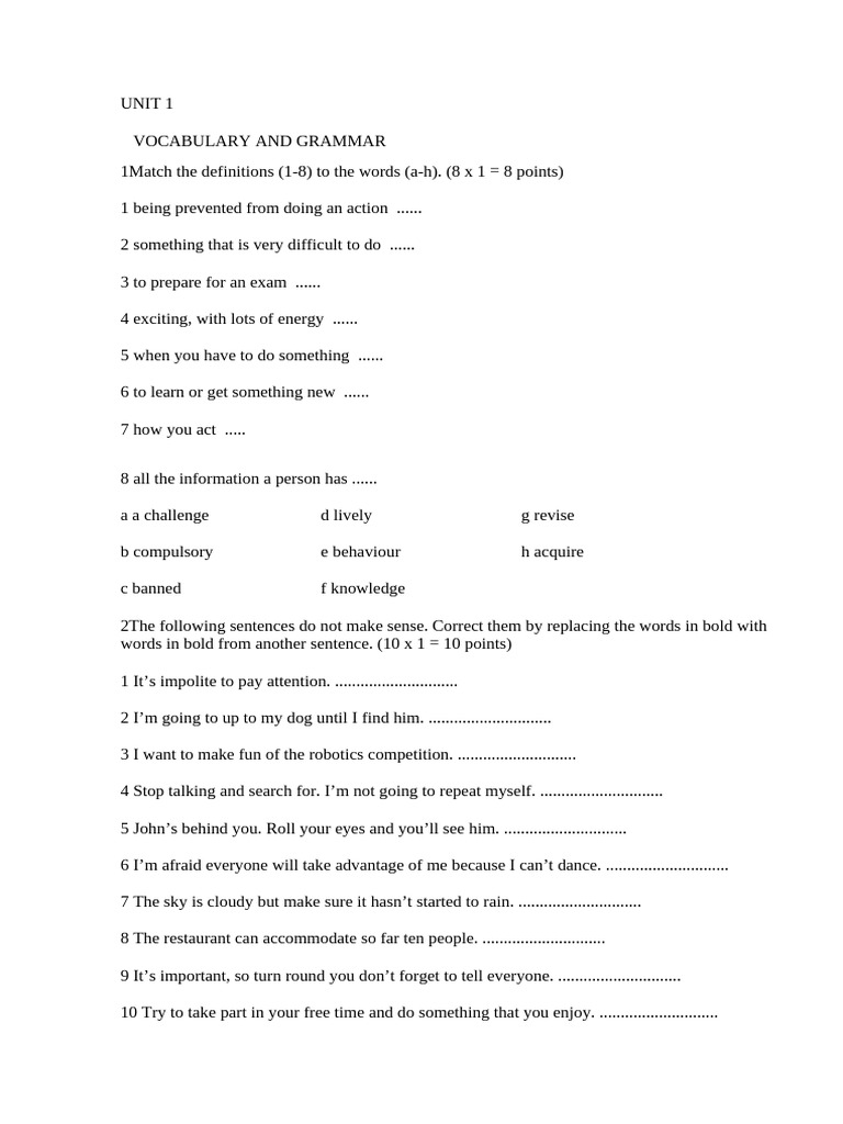 Unit 1 Mindset Pdf