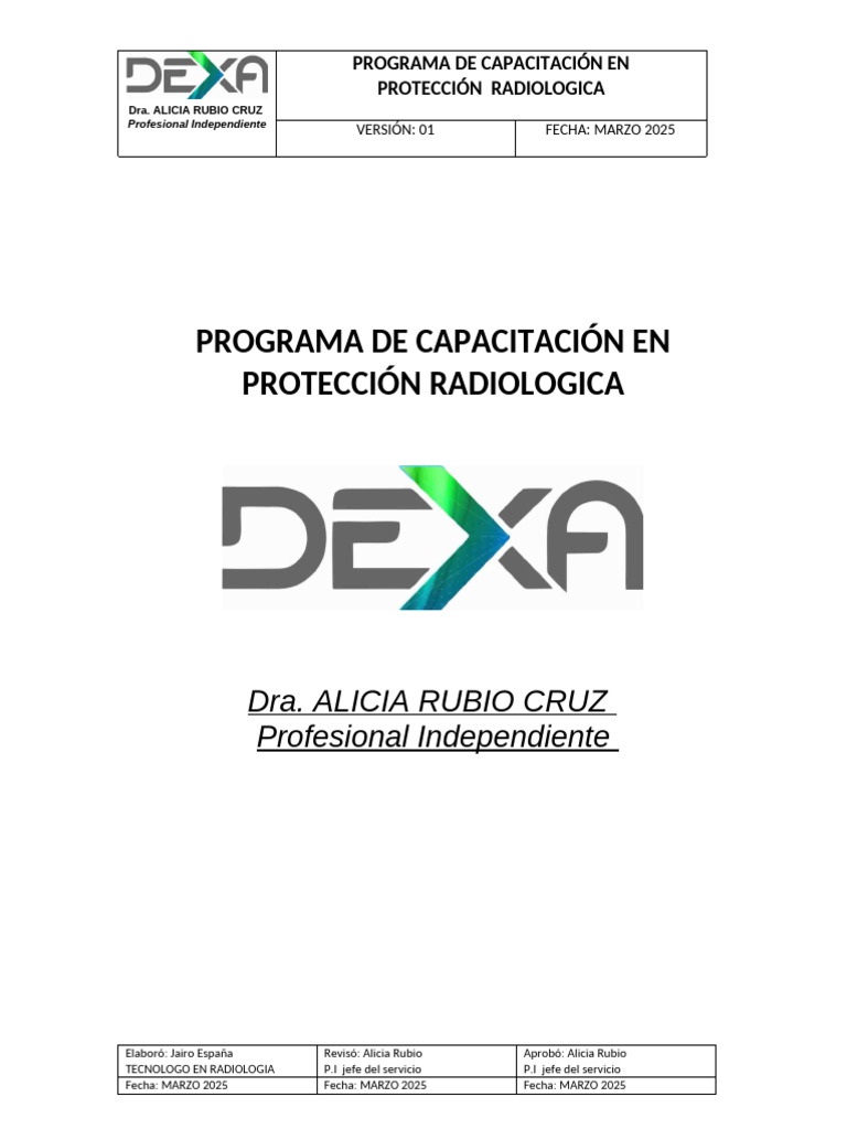 Programa Capacitacion en Radioproteccion | PDF | Radiación | Física nuclear