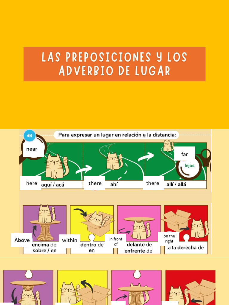 ADVERBIOS DE LUGAR | PDF
