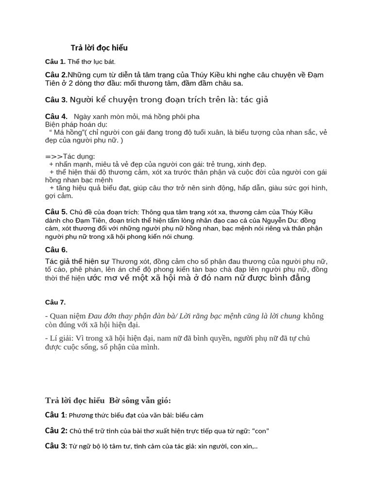 Văn Cuoois K 1 NHG | PDF