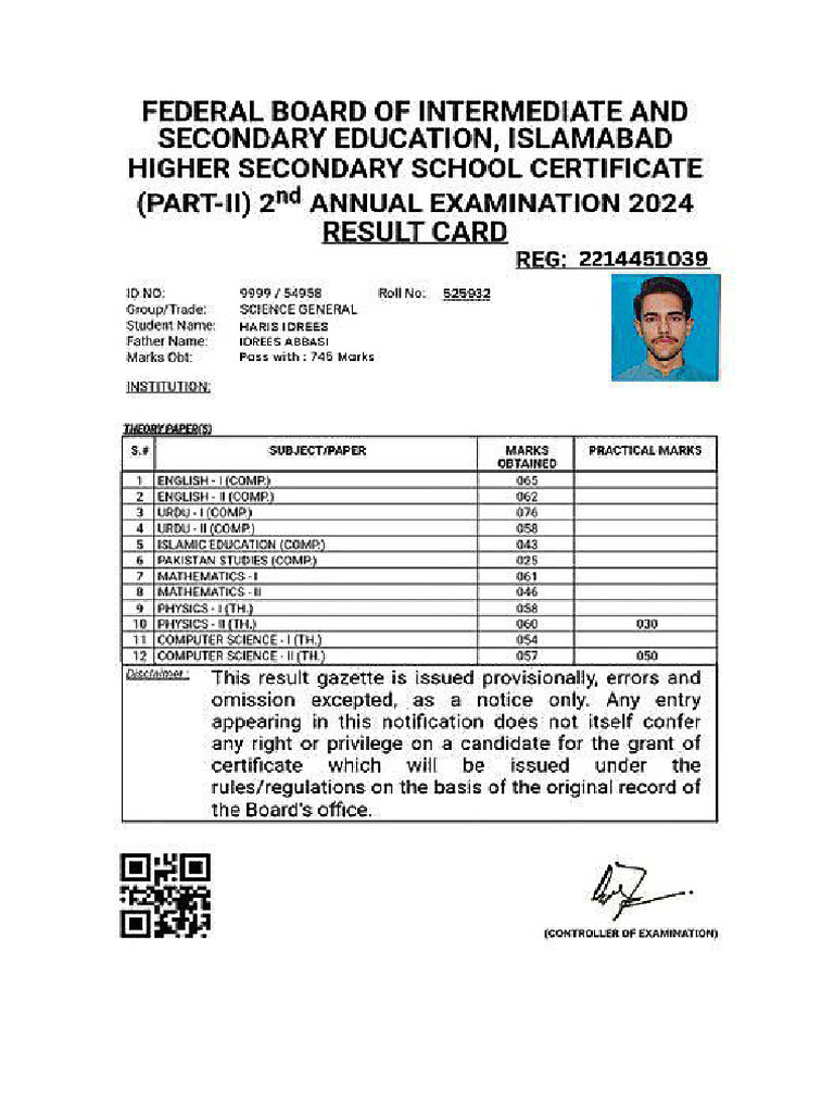 Marksheet | PDF