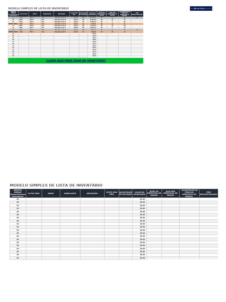 Ficha de Inventário | PDF
