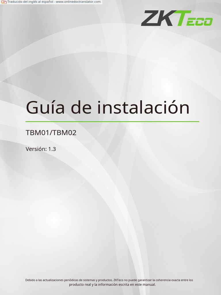 Guía de Instalación TBM01 y TBM02 | PDF | Protocolos de internet ...