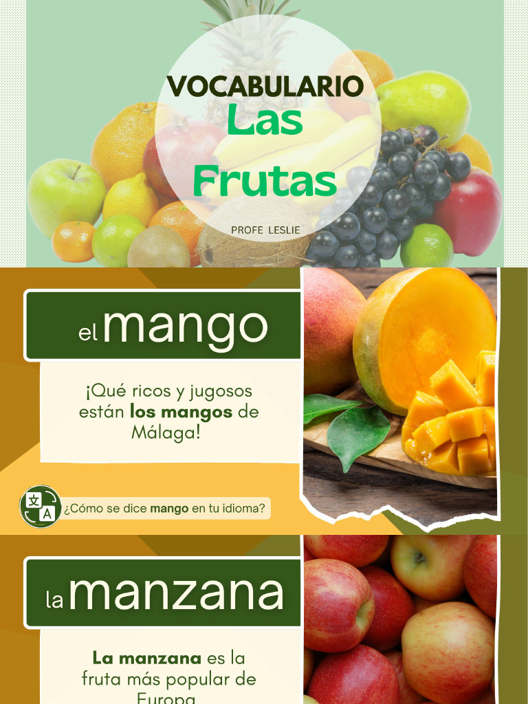 Presentación - Las frutas | PDF