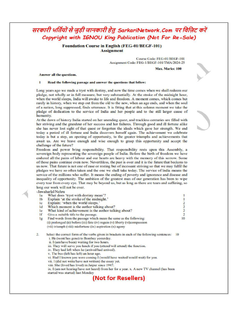 Begf 101 em 2024 25 | PDF