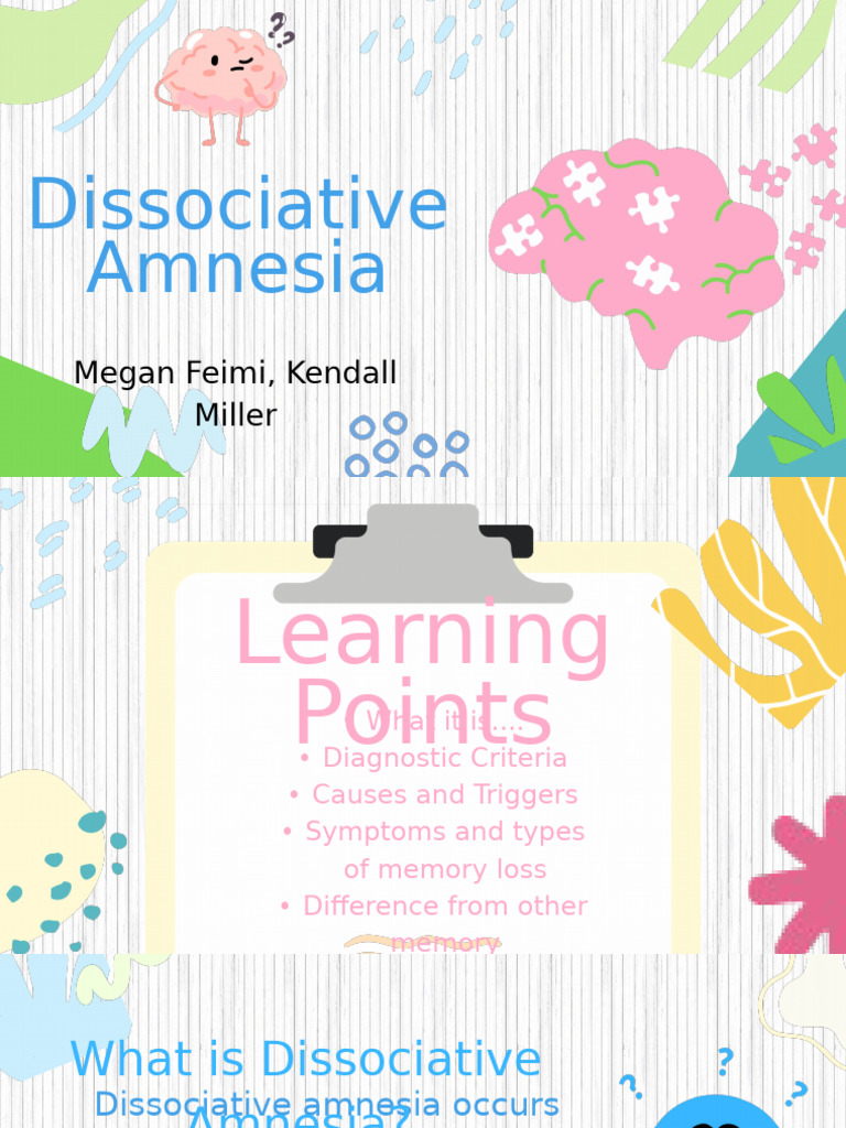 Dissociative Amnesia - K.M & M.F | PDF | Dissociation (Psychology ...