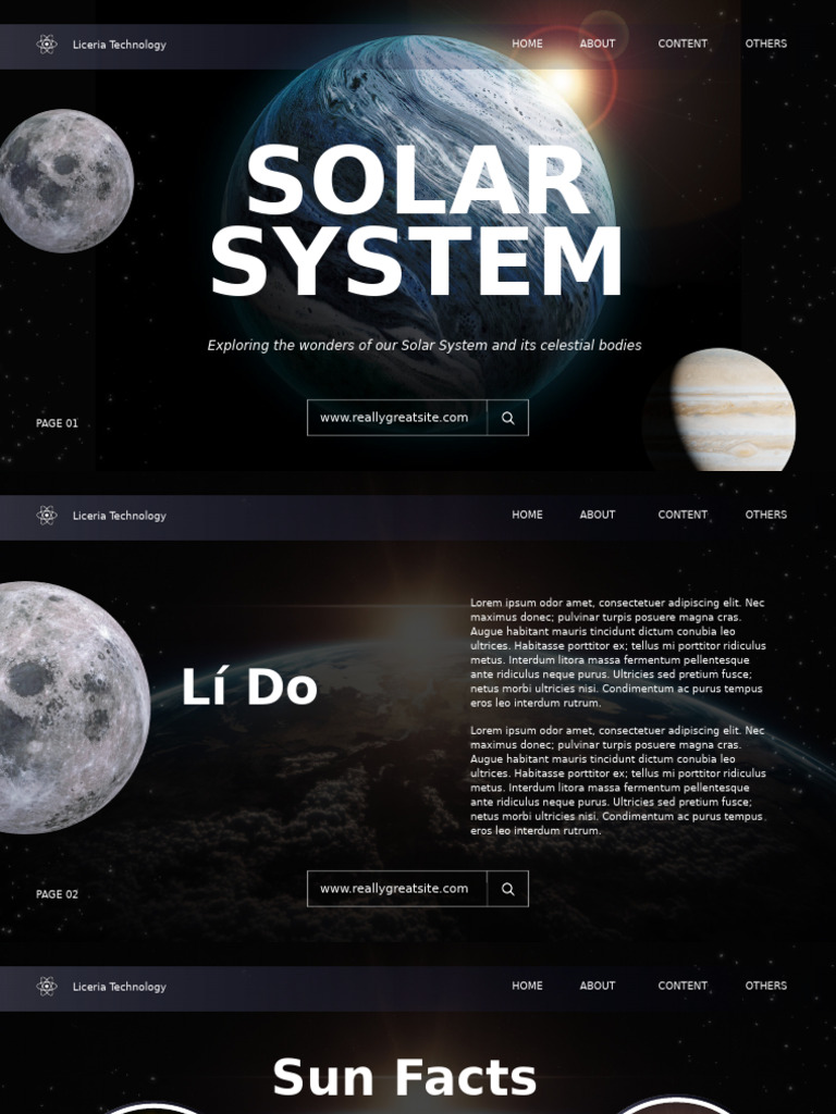 Black Modern Solar System Presentation | PDF | Natural Sciences ...