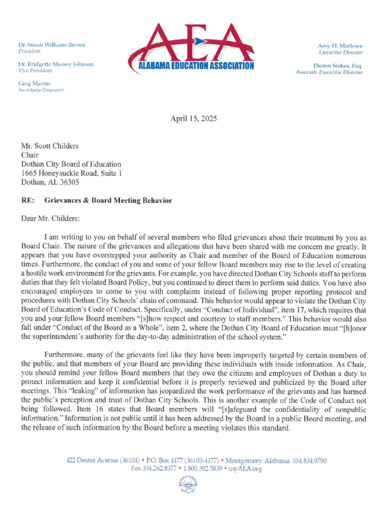 Letter To Scott Childers | PDF