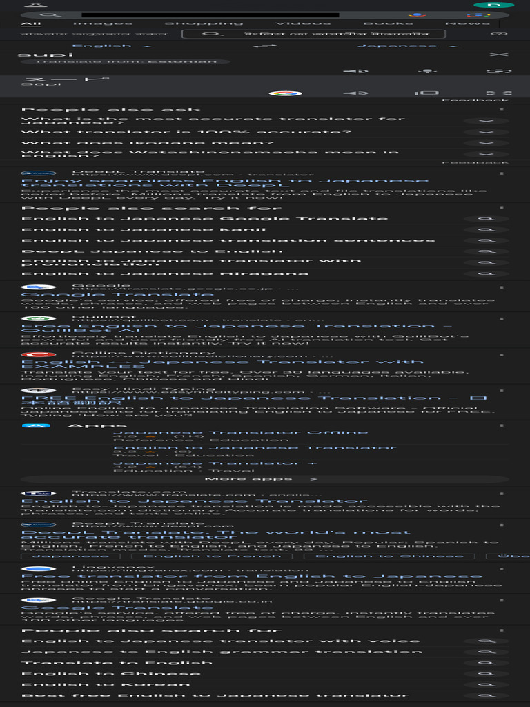 English To Japanese Translator - Google Search | PDF | Japanese ...