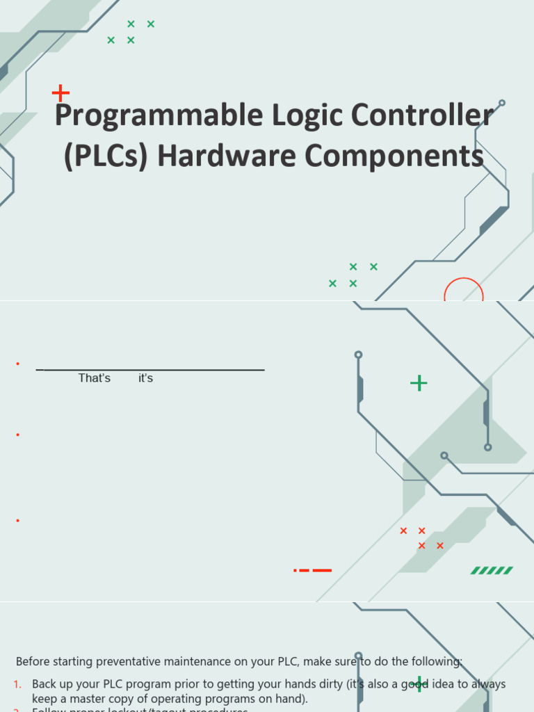 PLC Hardware Components | PDF | Programmable Logic Controller | Electromagnetic Interference