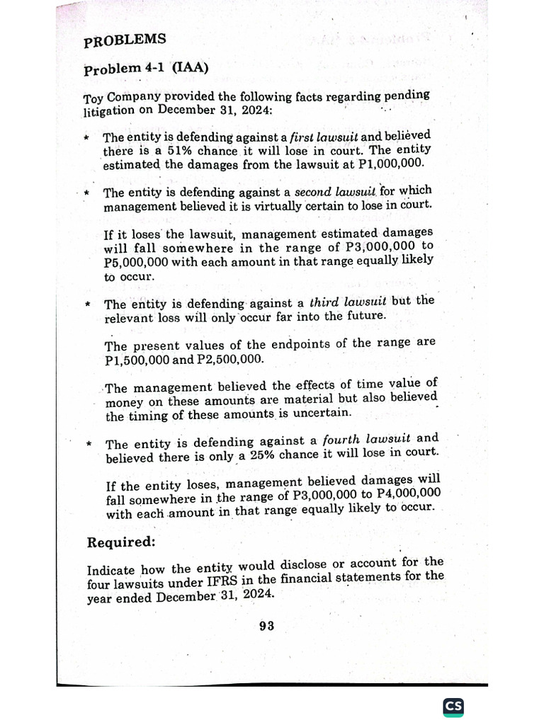 Chapter 4 Contingent Asset and Liability | PDF