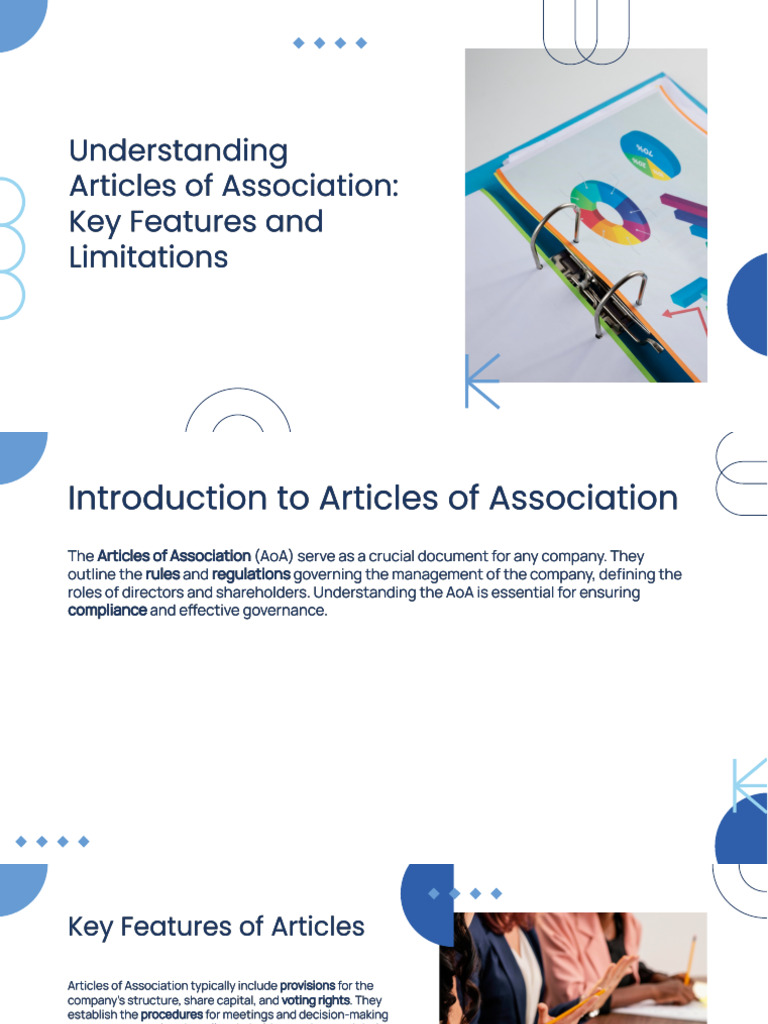 Slidesgo Understanding Articles of Association Key Features and ...