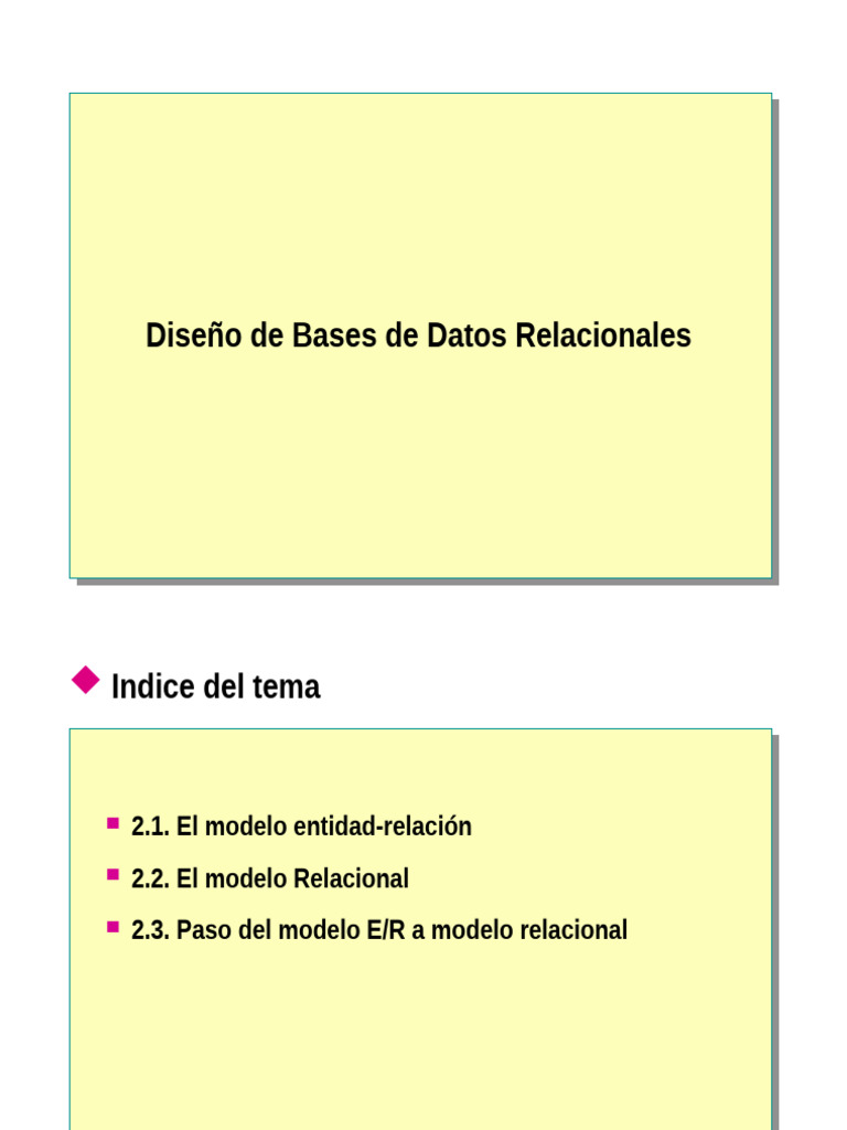Diseño de Bases de Datos Relacionales | PDF | Base de datos relacional | Recuperación de información