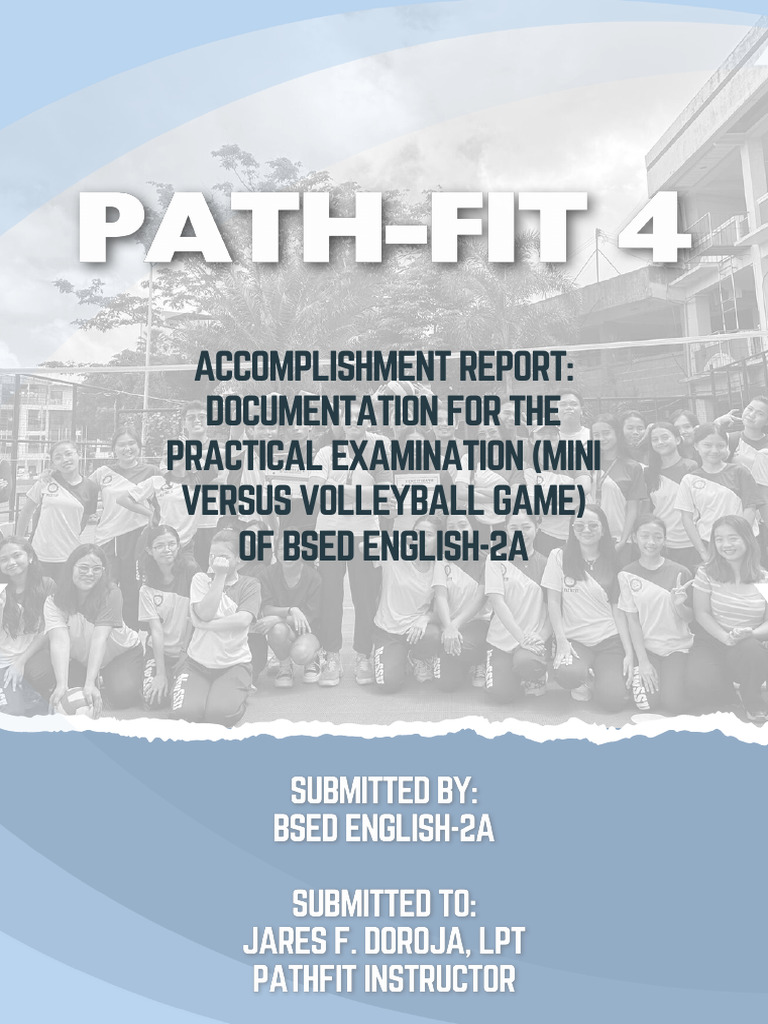 BSED English 2A Mini Volleyball Exam Report | PDF