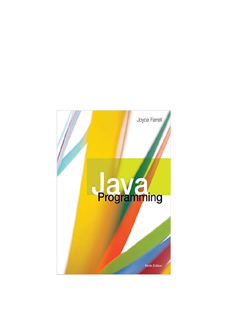 Java Programming 9th Edition Joyce Farrell Test Bank Download Pdf String Computer Science