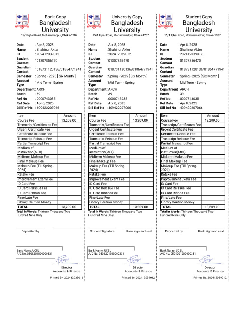 Common PrintStudentPaymentSlip - Aspx IsItForAdmission 0&StudentID ...