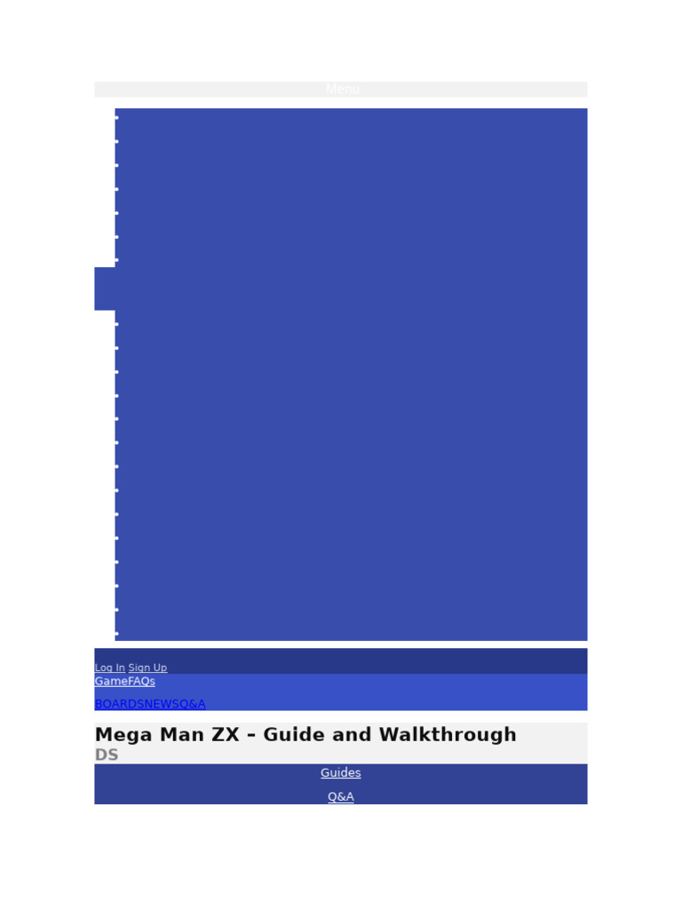 Guía Completa de Mega Man ZX en Español | PDF