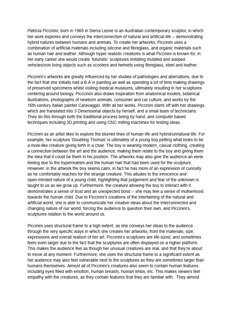 Extended Response | PDF | The Arts