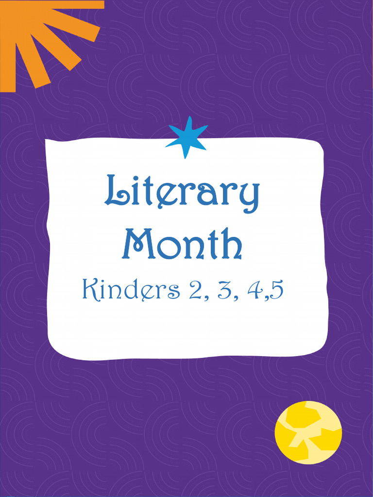 Literary Month - Kinder - 25 | PDF | Collage | Color